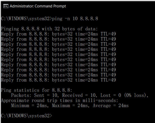 คำสั่ง Ping บอกอะไรเราได้บ้าง - PacketHunter.net