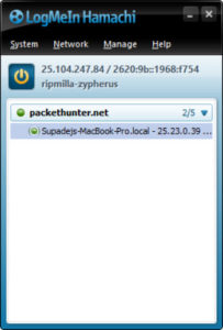 Hamachi โปรแกรมทำ VPN เชื่อมเครื่องในองค์กรแบบง่ายๆ - PacketHunter.net